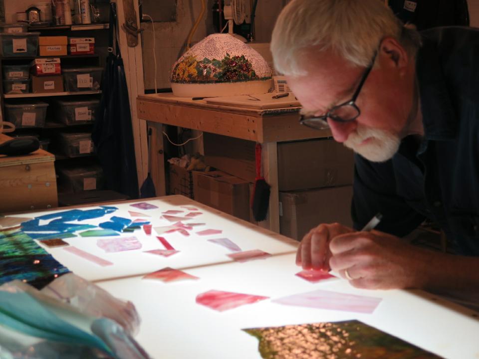 light table work surface – nellyglass studio